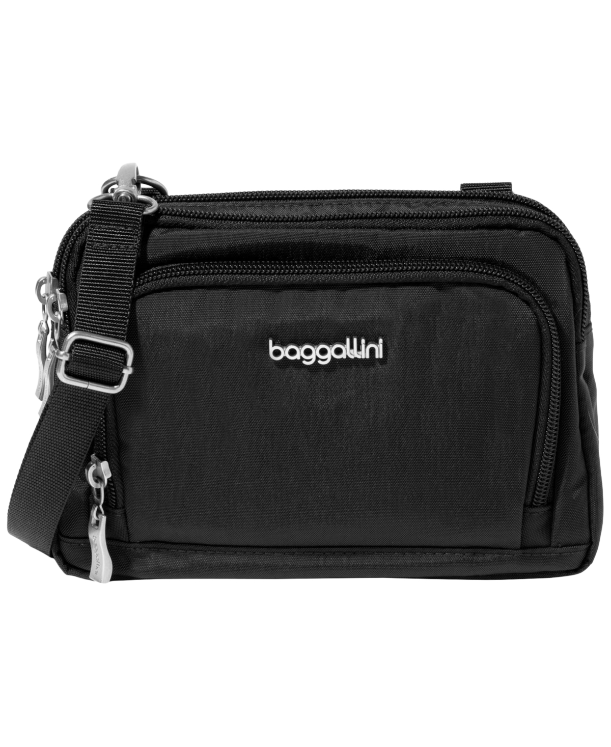 Click here for Baggallini Trifecta Small Crossbody Handbag - Blac... prices