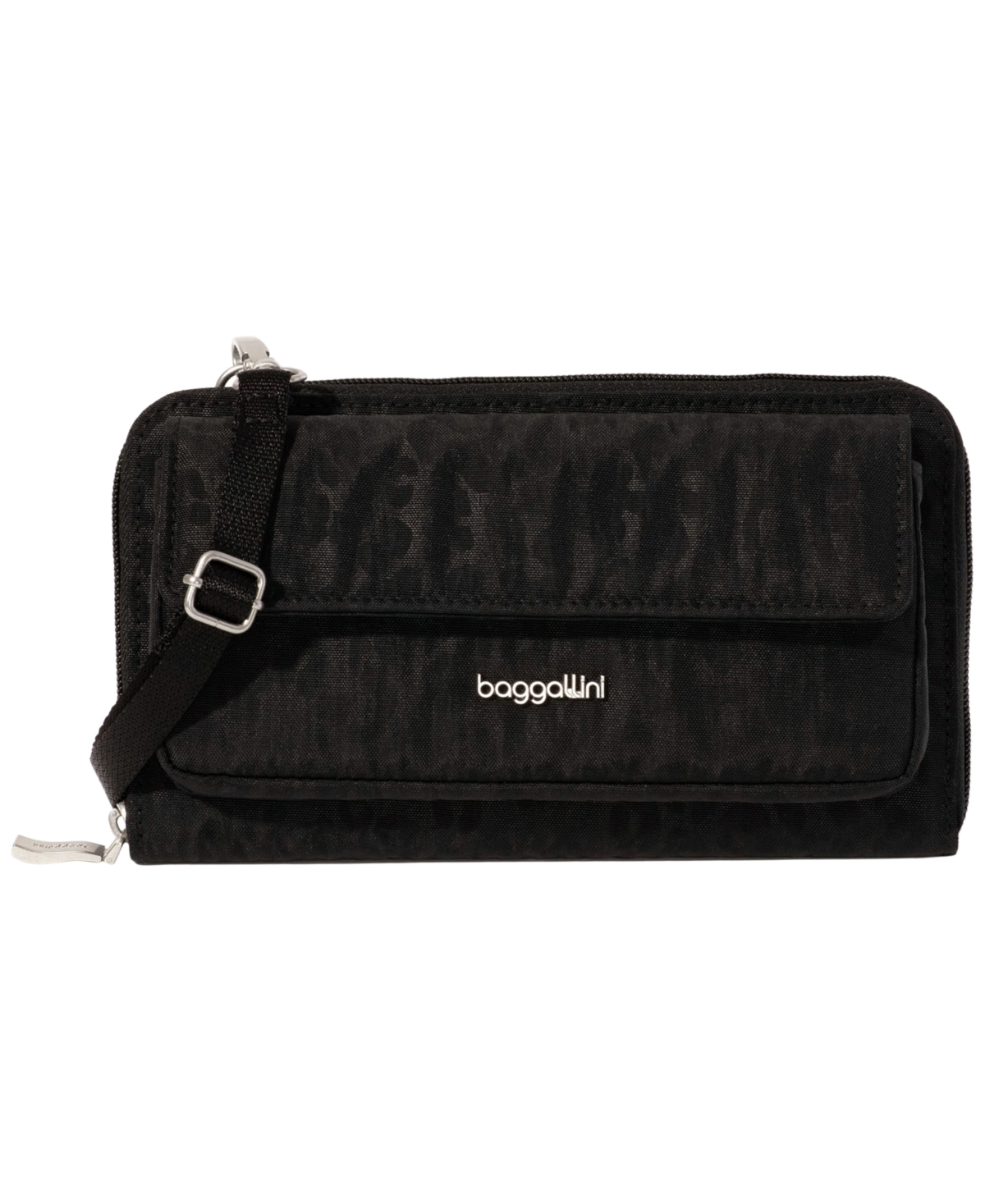 Click here for Baggallini Rfid Phone Crossbody Handbag - Black Ch... prices