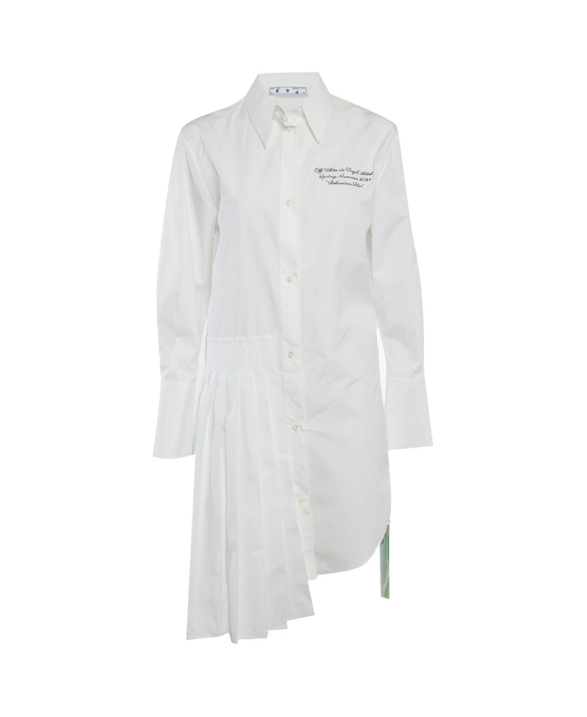 Click here for Pre-Owned Off-White Womens Cotton Asymmetric Pleat... prices