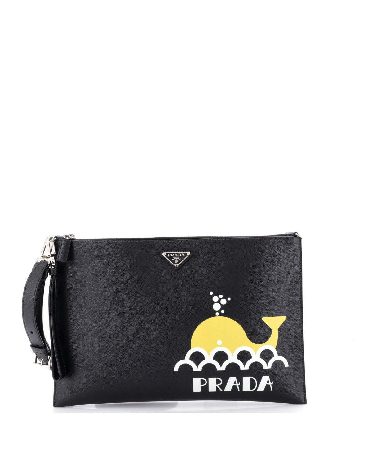 Click here for Pre-Owned Prada Convertible Zip Clutch Crossbody B... prices