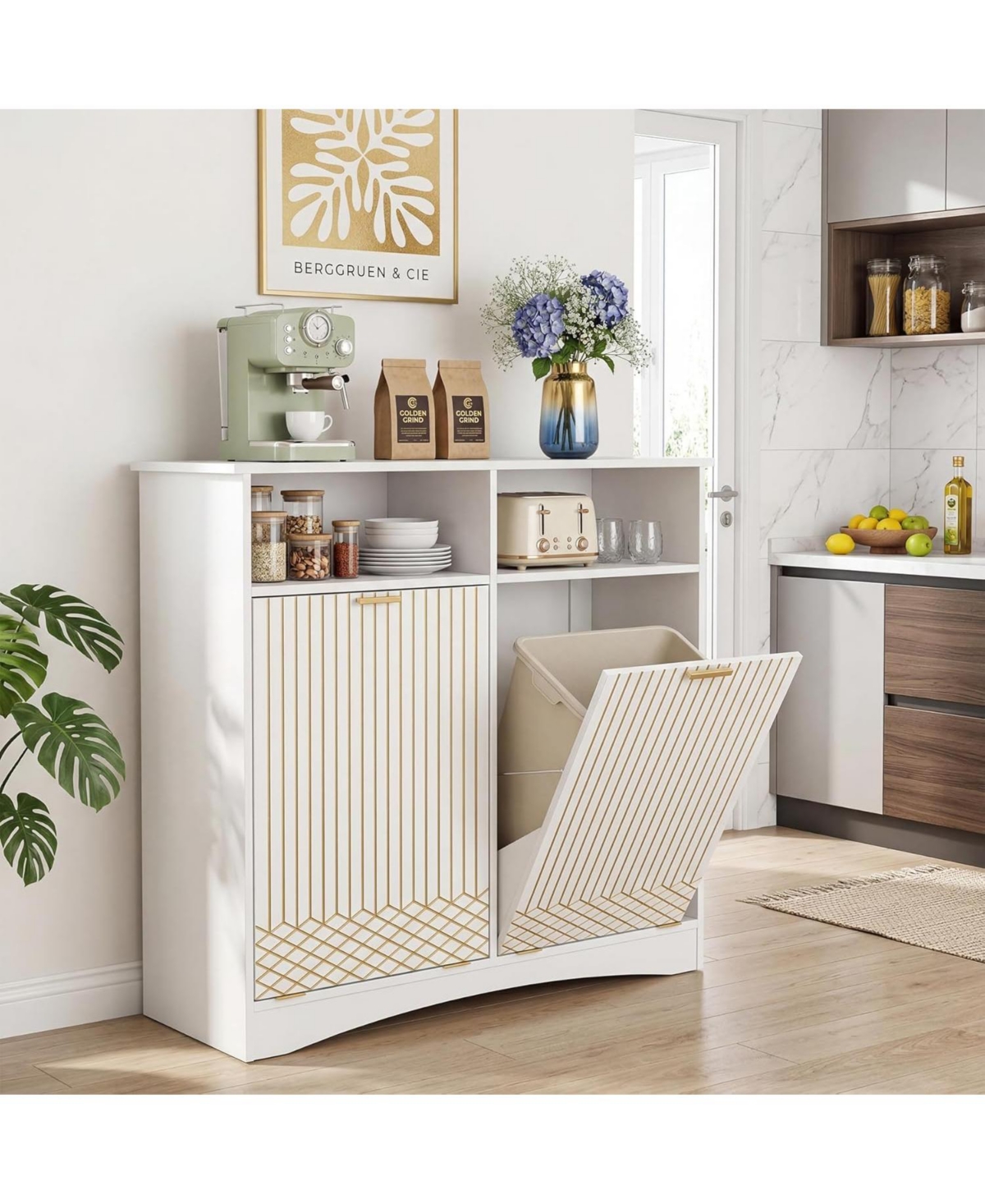 Click here for Tribesigns Double Tilt Out Trash Cabinet  10 Gallo... prices