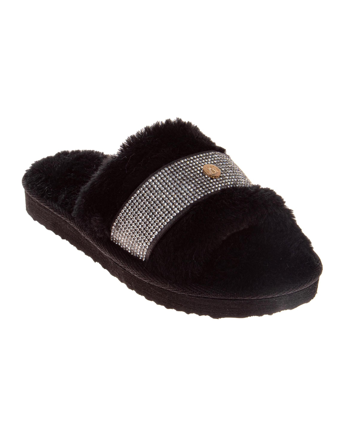 Click here for Badgley Mischka Womens Slide Slippers - Black prices