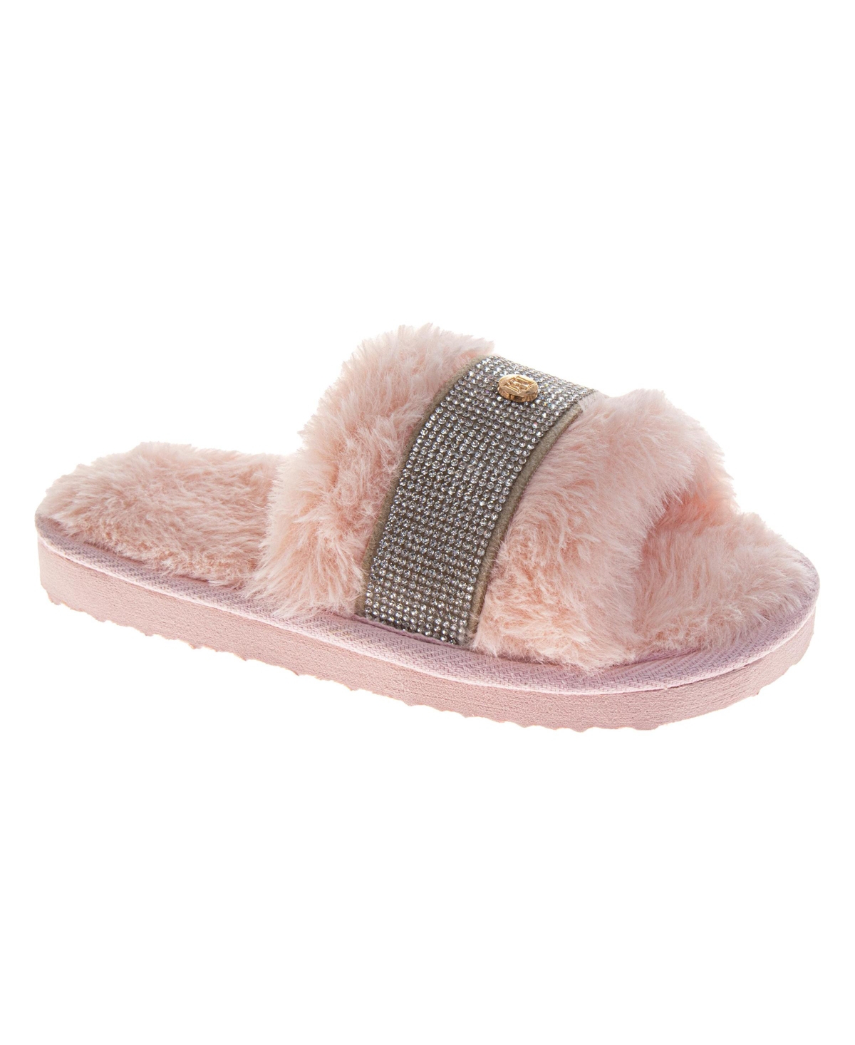 Click here for Badgley Mischka Womens Slide Slippers - Pink prices