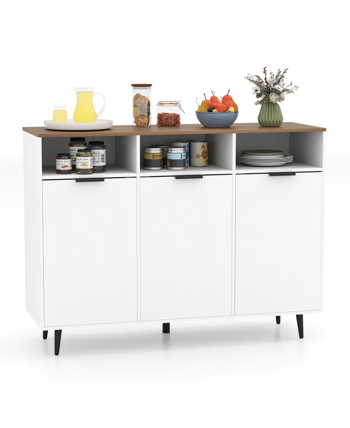 Click here for Gouun Sideboard Buffet Cabinet with 5-Position Adj... prices
