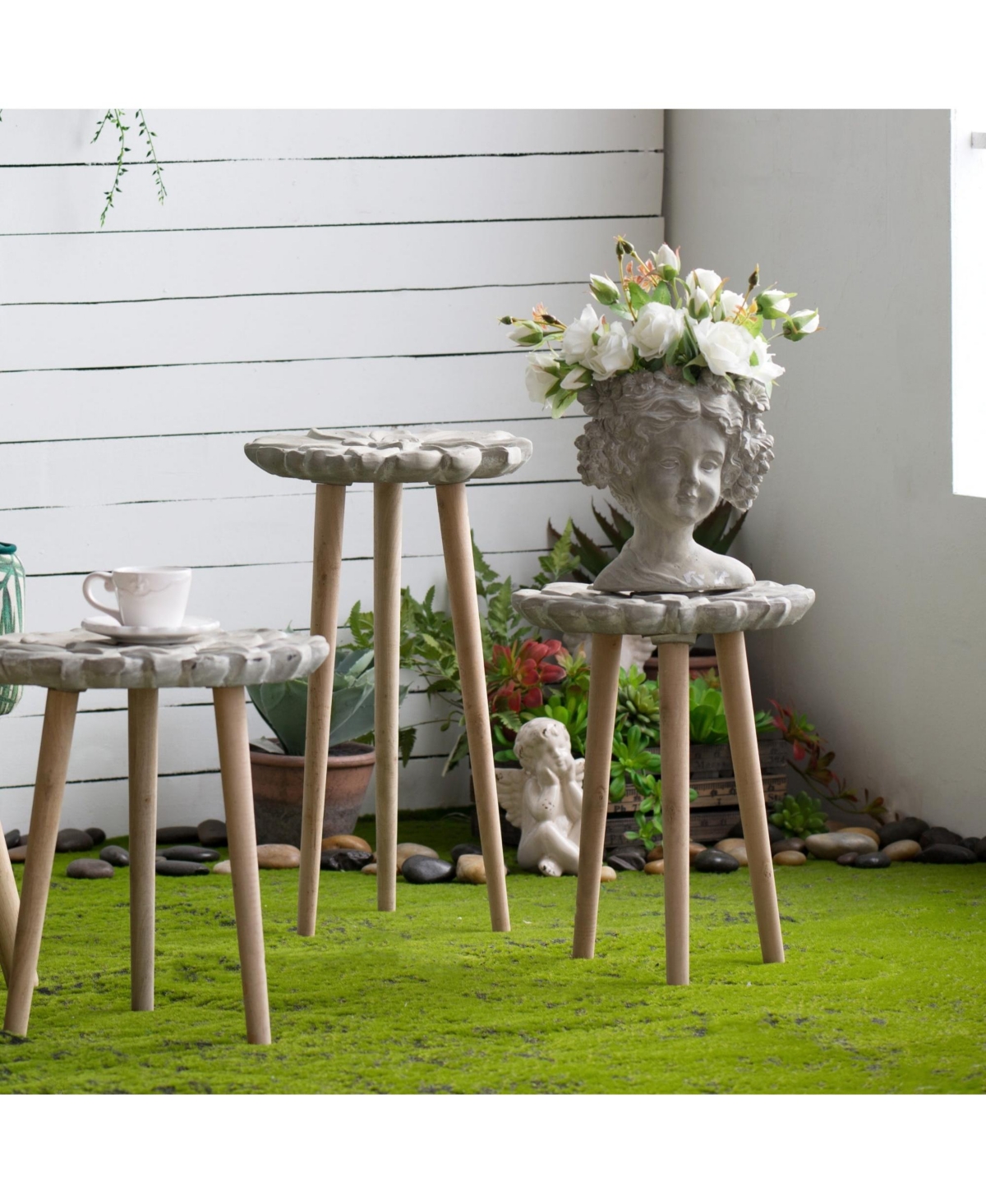 Click here for Clihome Outdoor Home Garden Decor Cement Wall Plan... prices