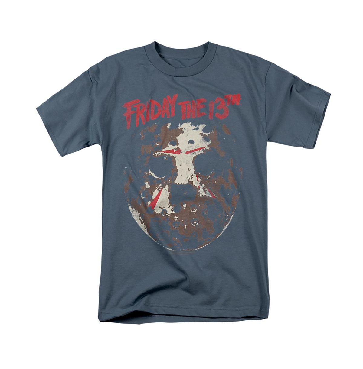 Click here for Friday The 13th Mens Rough Mask T Shirt - Slate prices
