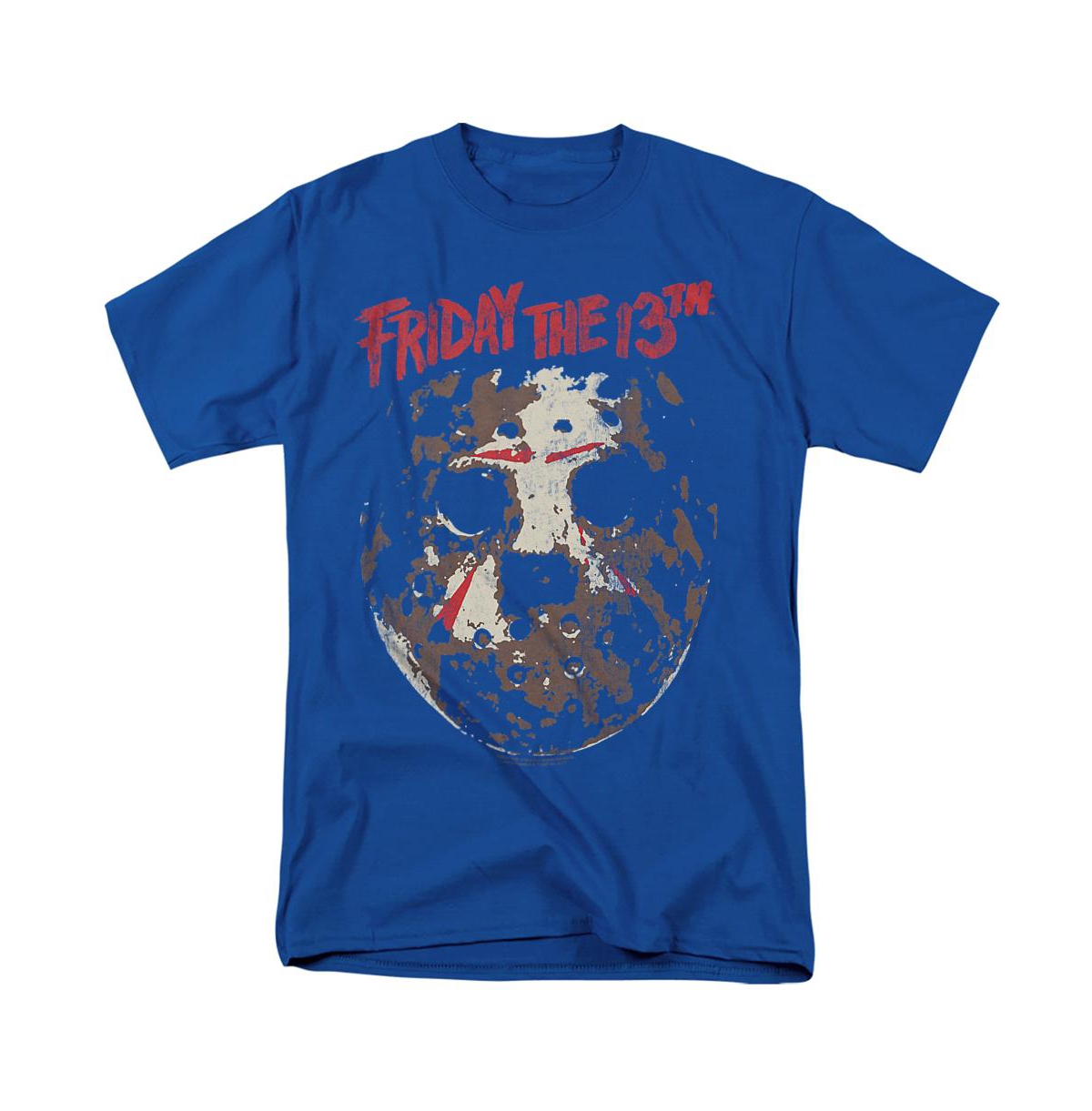 Click here for Friday The 13th Mens Rough Mask T Shirt - Royal prices