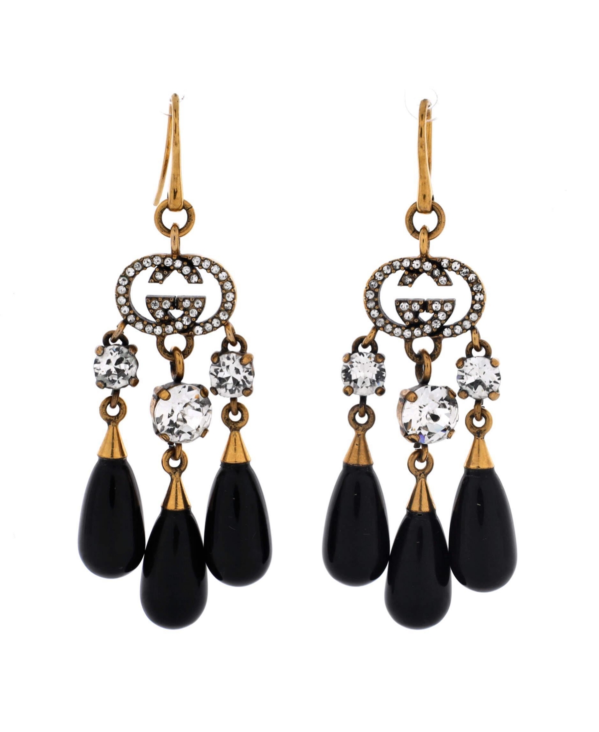 Click here for Pre-Owned Gucci Interlocking G Triple Teardrop Ear... prices