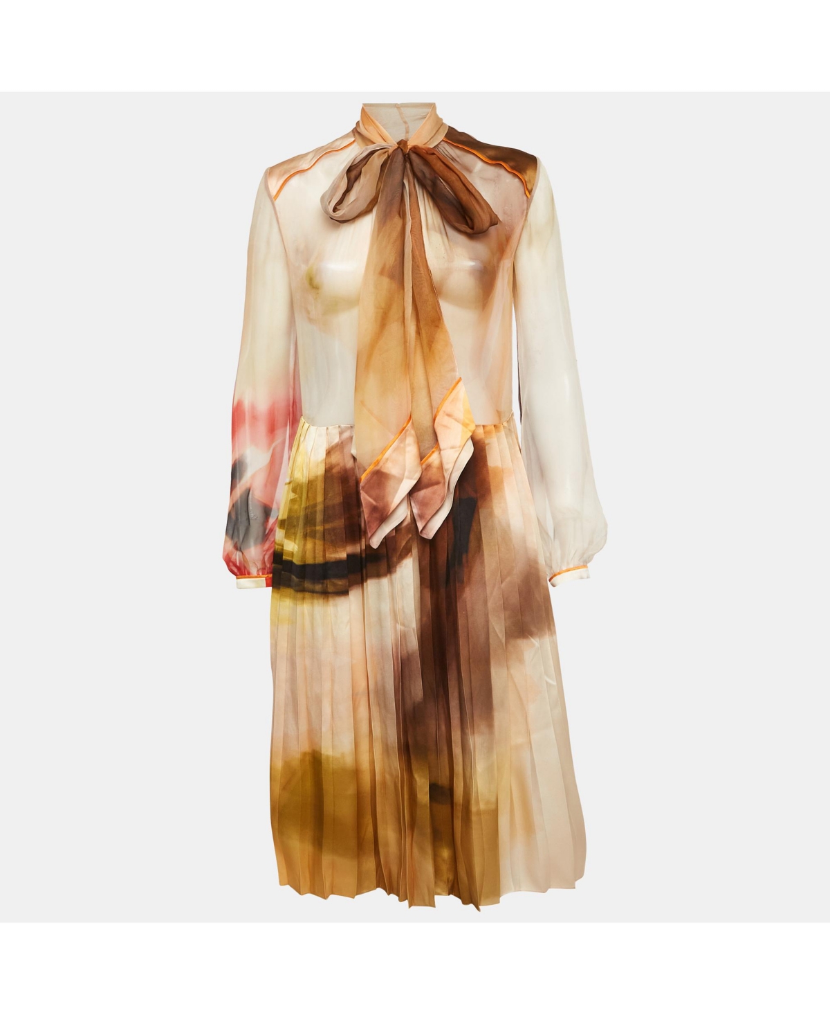 Click here for Pre-Owned Givenchy Womens Abstract Print Silk Shee... prices