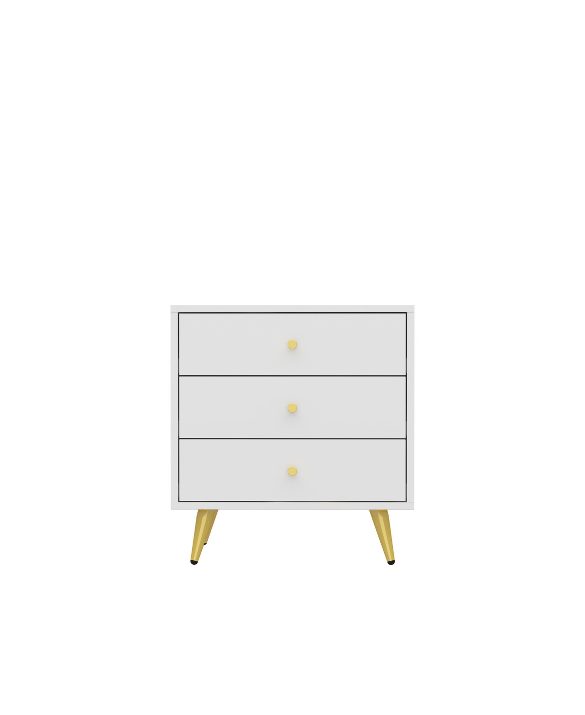 Click here for Homsee Nightstand with three drawers  wooden side... prices