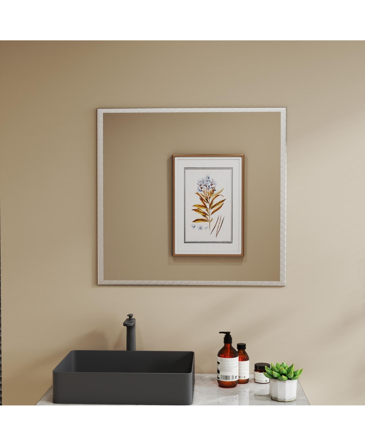 Click here for Rainsken 32 Square Aluminum Frame Vanity Mirror prices
