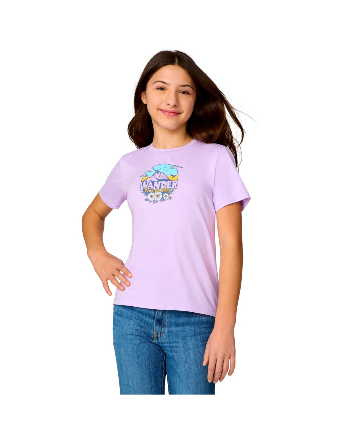 Click here for Free Country Girls Microtech Graphic Crew Neck Shi... prices