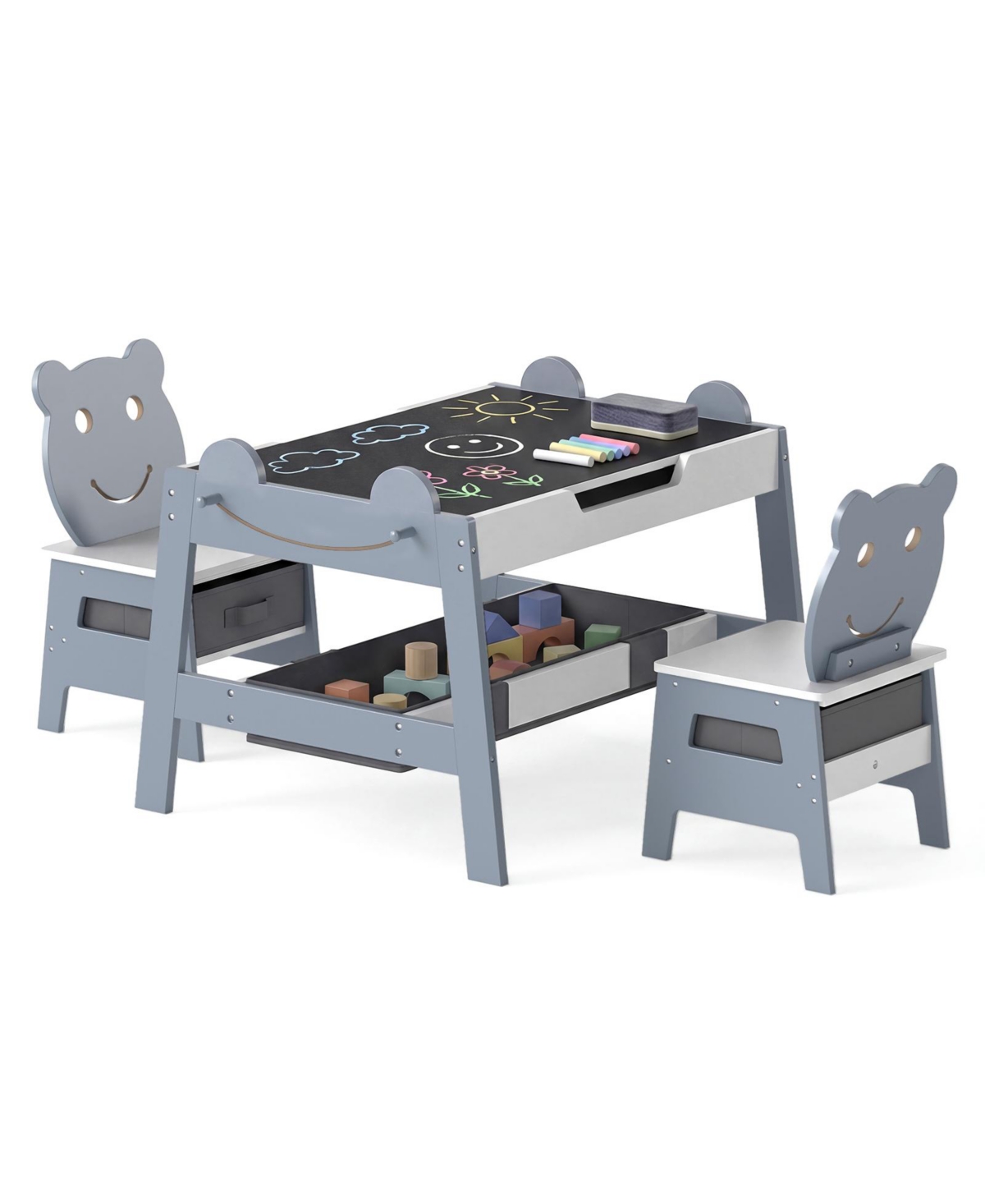 Click here for Slickblue Kids Art Desk Table Set with Reversible... prices