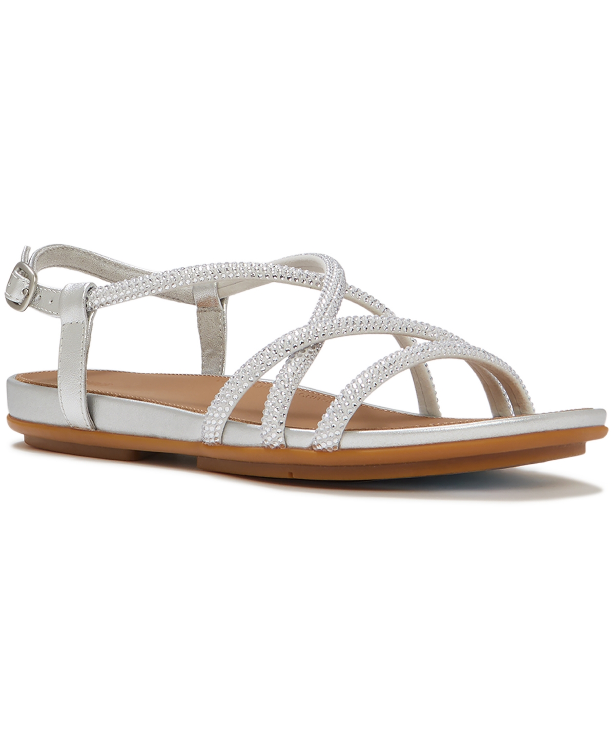 Click here for FitFlop Womens Gracie Crystal Strap Open Toe Sanda... prices
