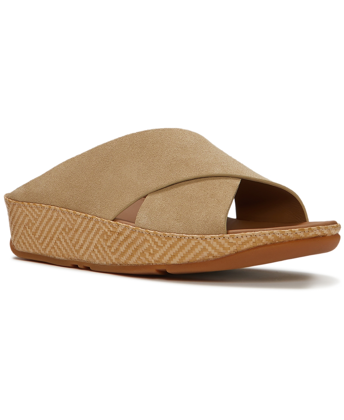 Click here for FitFlop Womens Lulu Lux Graphic-Weave Slip-On Sand... prices