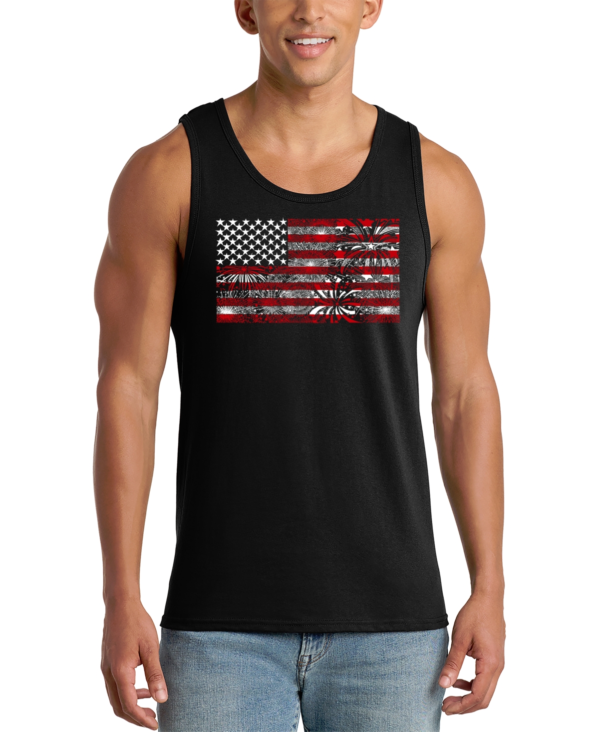 Click here for La Pop Art Mens Usa Flag Patriotic Motivational Ty... prices