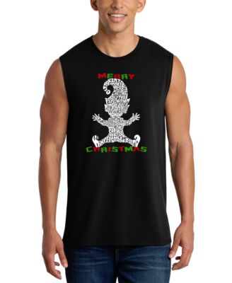LA Pop Art Men's Christmas Dinosaur T-Rex-Shaped Tank Top - Macy's