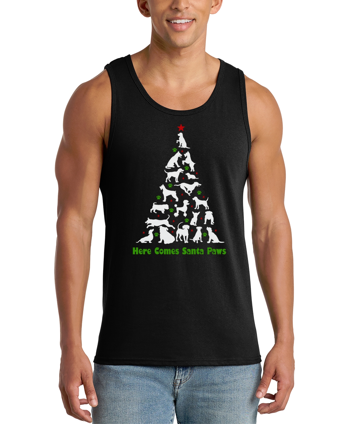 Click here for La Pop Art Mens Santa Claus Christmas Tree Word Ar... prices