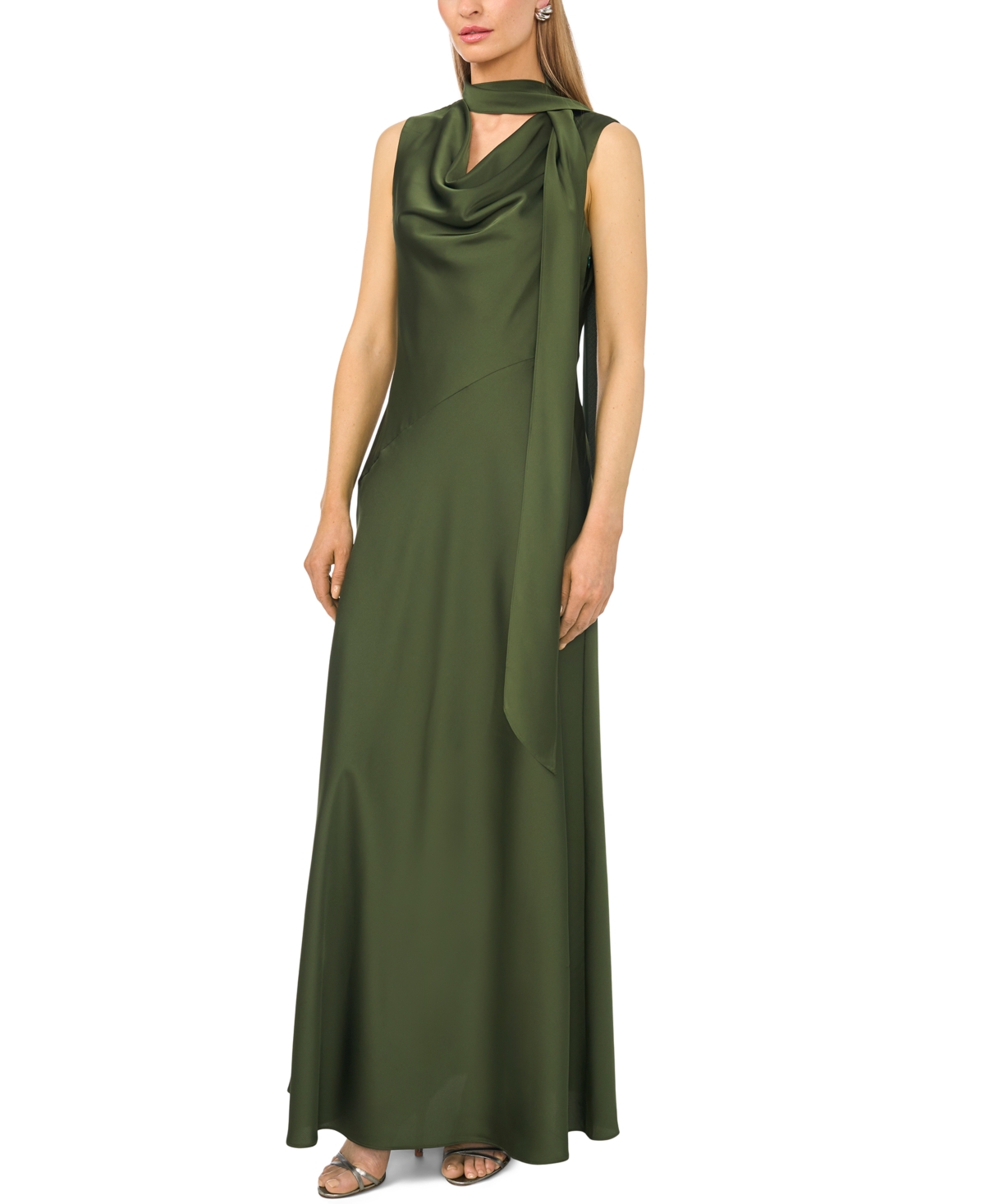 Click here for Parker Womens Sleeveless Cowl Neck Scarf-Tie Maxi... prices