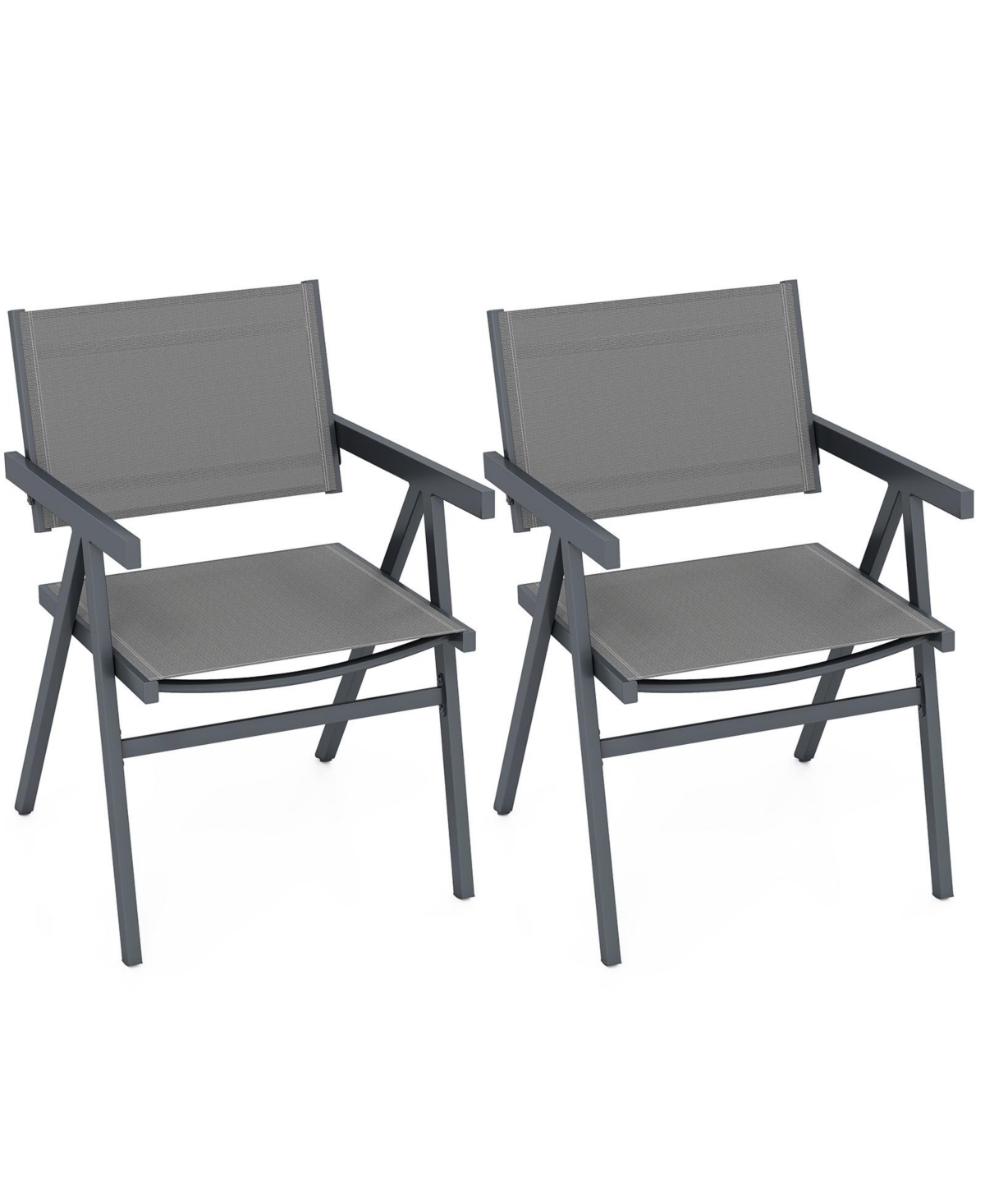 Click here for Gymax Patio Chairs Set of 2 w/Breathable Fabric Se... prices