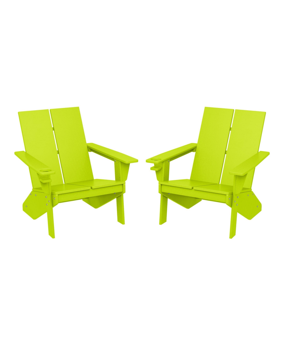 Click here for Outdoor Hdpe Modern Adirondack Chair with Cup Hold... prices
