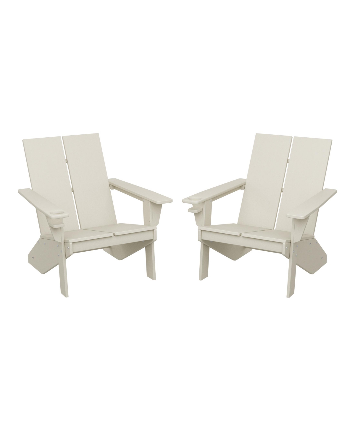 Click here for Outdoor Hdpe Modern Adirondack Chair with Cup Hold... prices