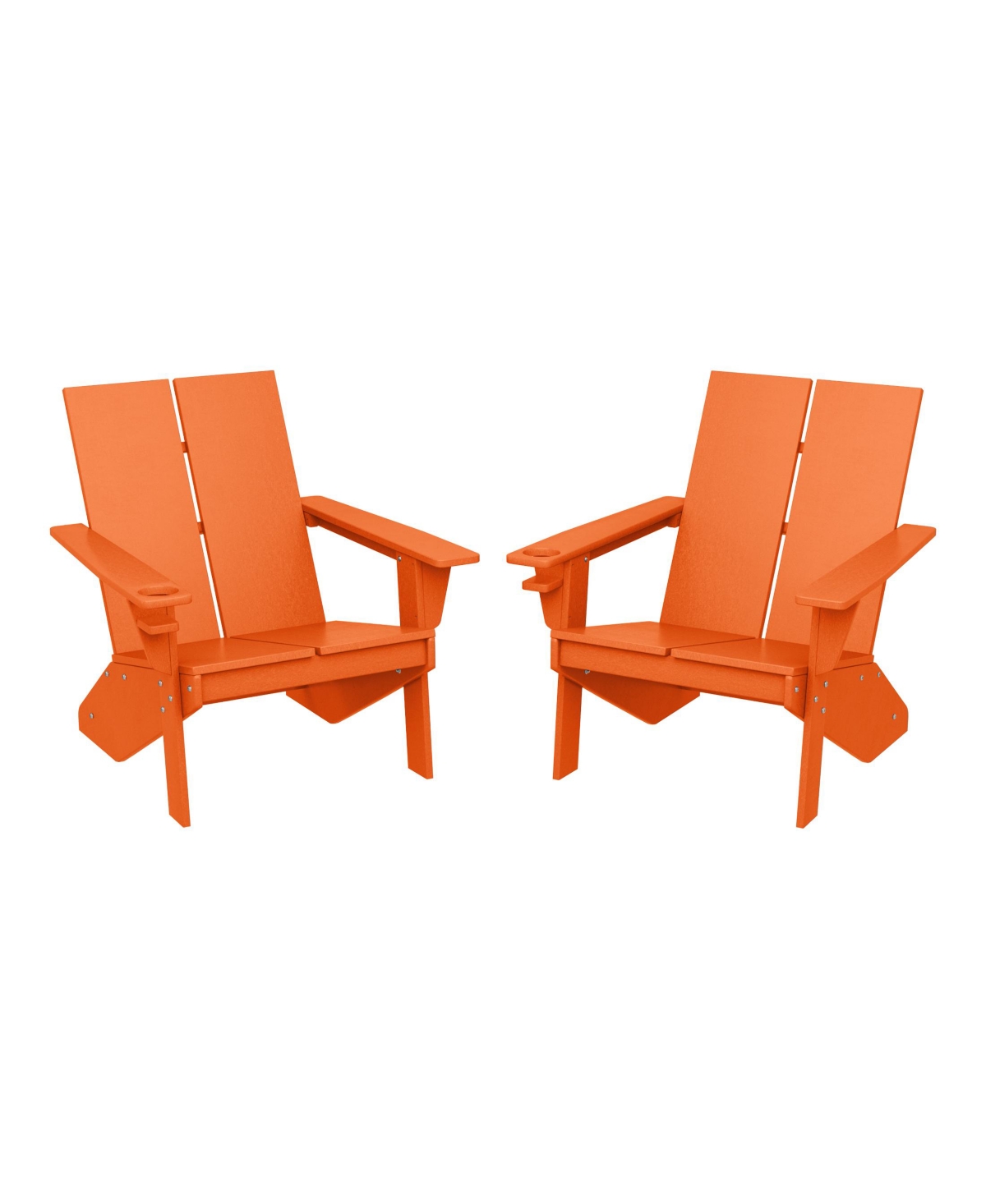 Click here for Outdoor Hdpe Modern Adirondack Chair with Cup Hold... prices
