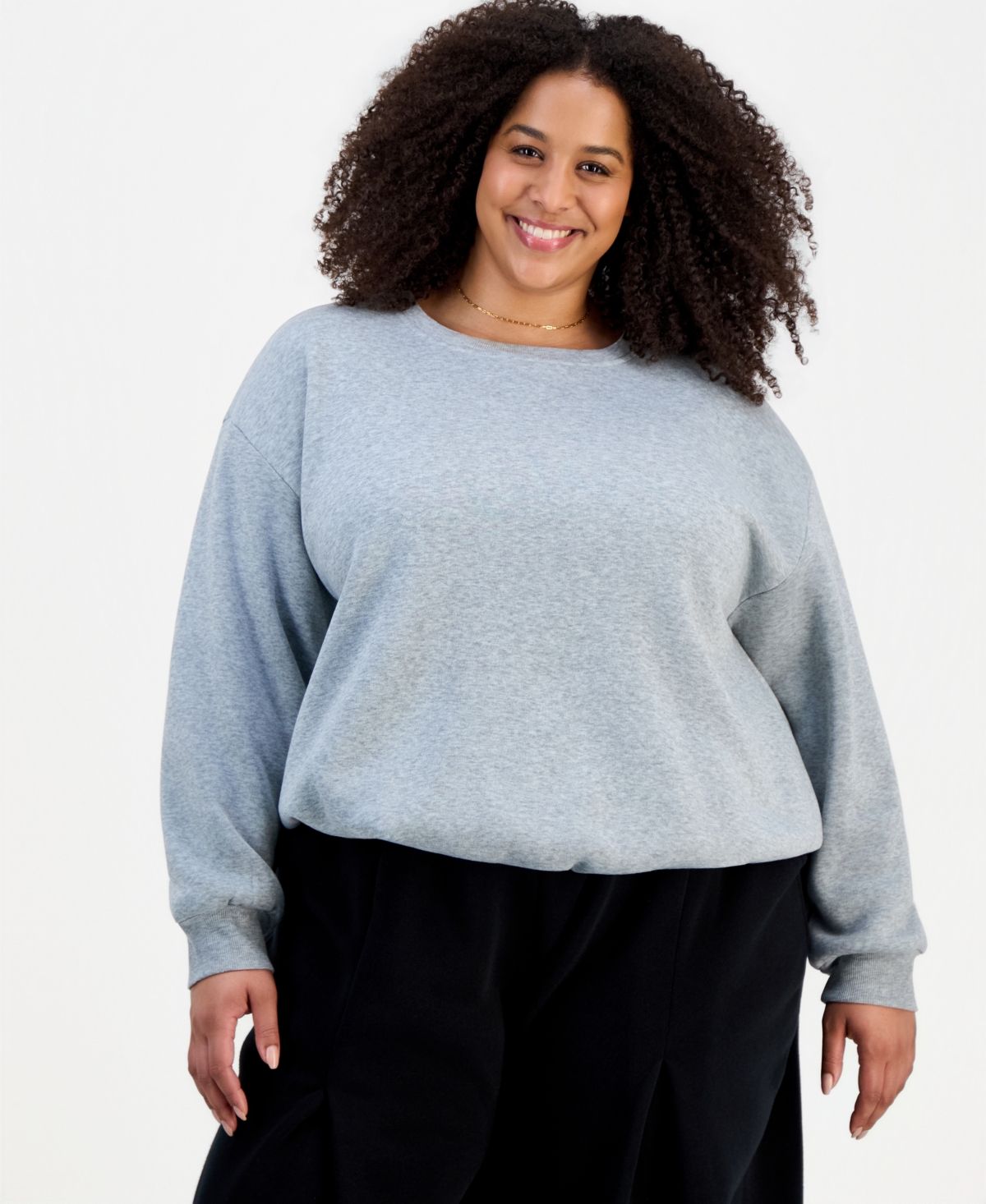 Click here for Full Circle Trends Trendy Plus Size Bubble-Hem Swe... prices