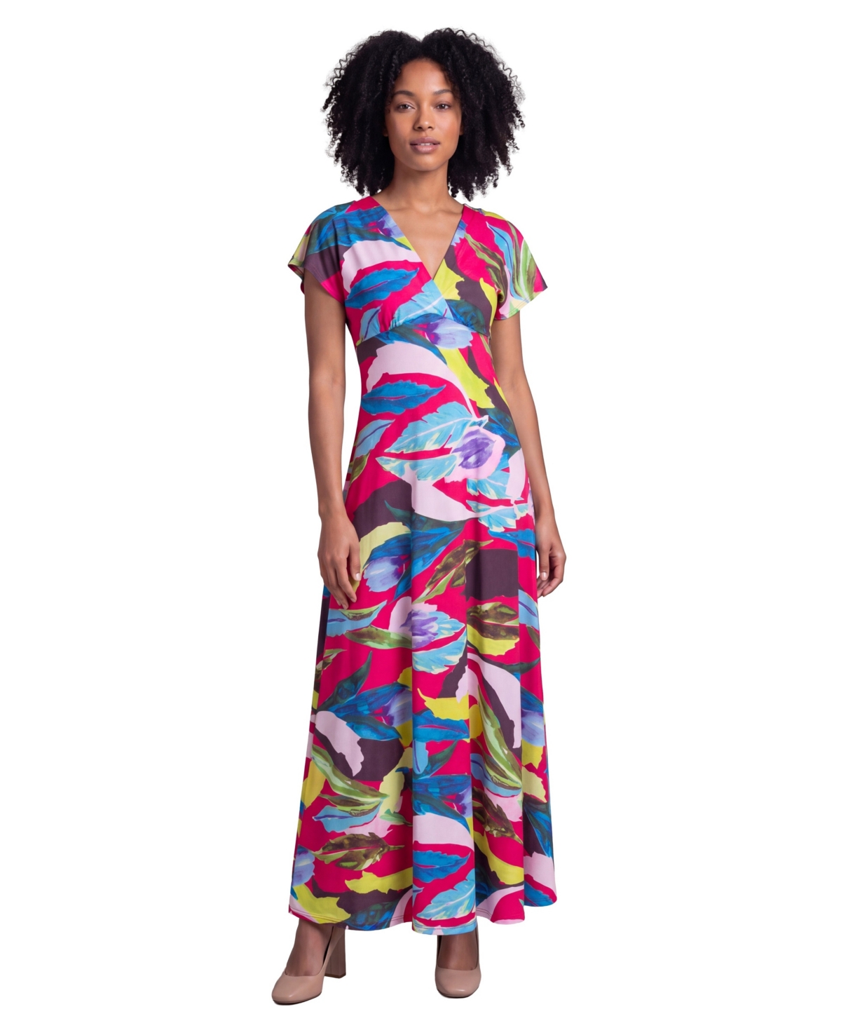 Click here for 24seven Comfort Apparel Petite Essential Floral Pr... prices