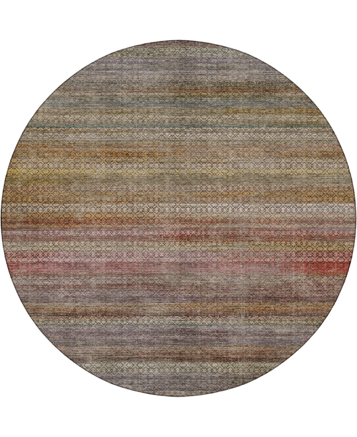 Click here for Dalyn Vico VC4 8x8 Round Area Rug - Brown prices