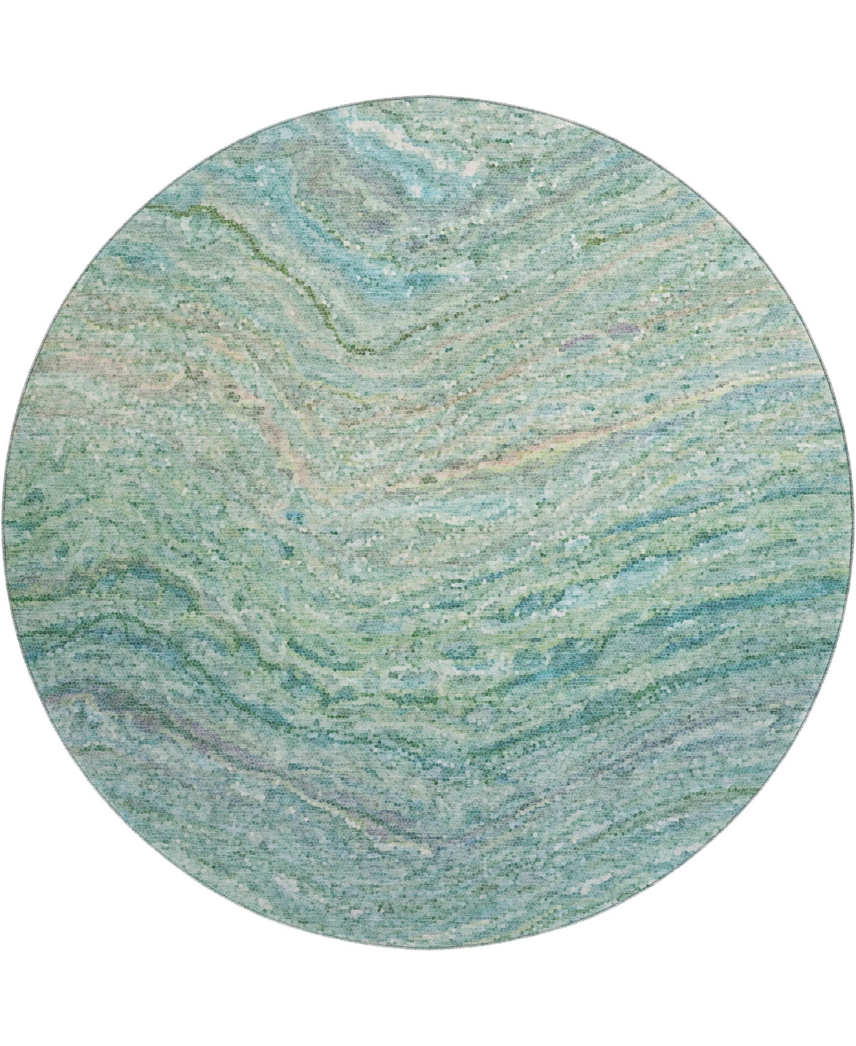 Click here for Dalyn Lumara LM3 8x8 Round Area Rug - Teal prices