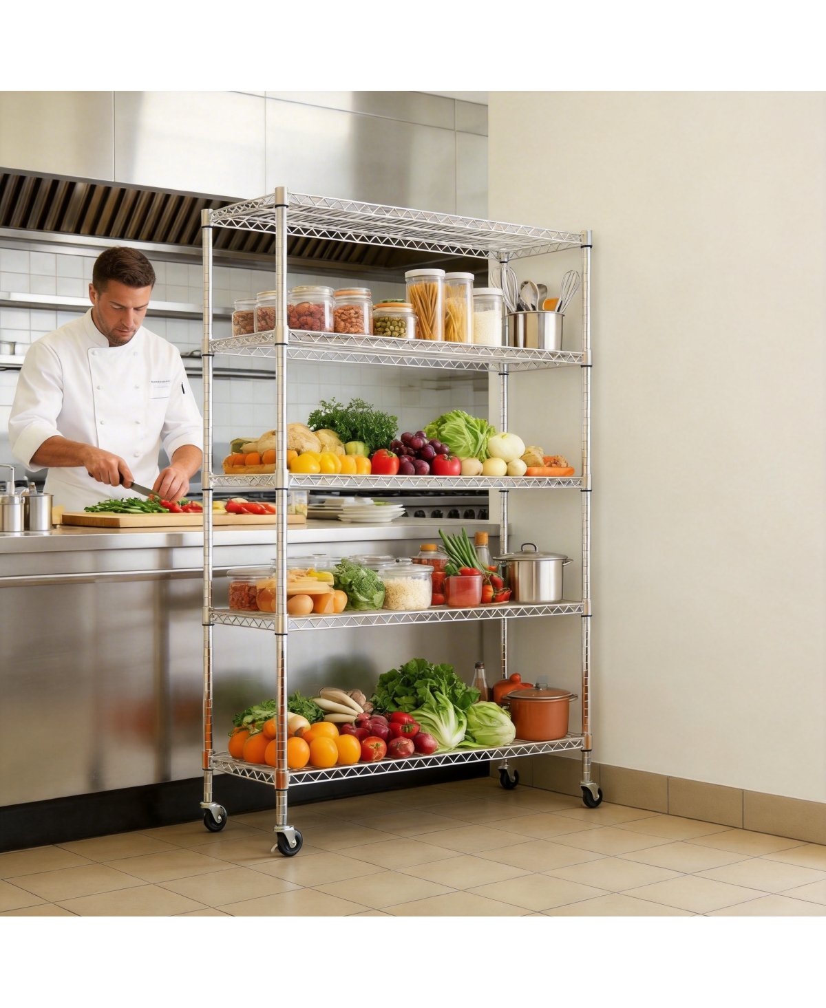 Click here for Streamdale Furniture Heavy Duty 5 Tier Wire Shelvi... prices