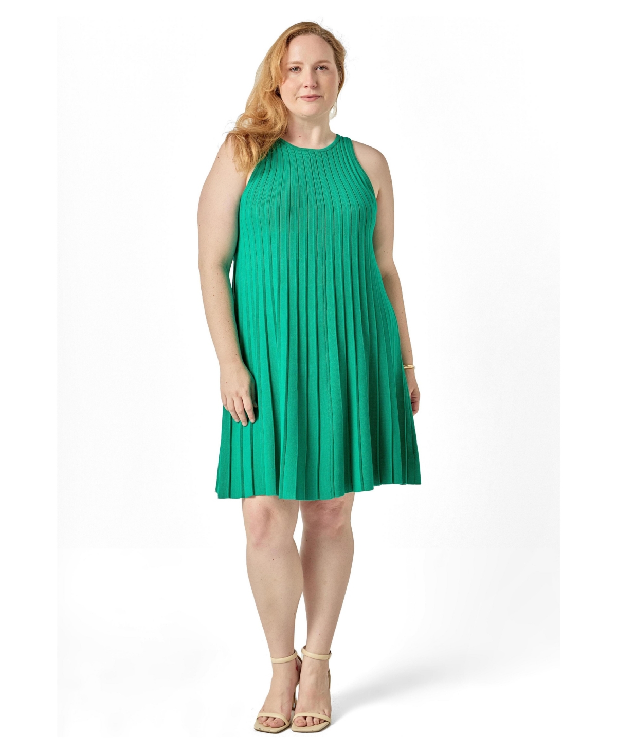 Click here for English Factory Plus Size Pleated A-line Knit Mini... prices