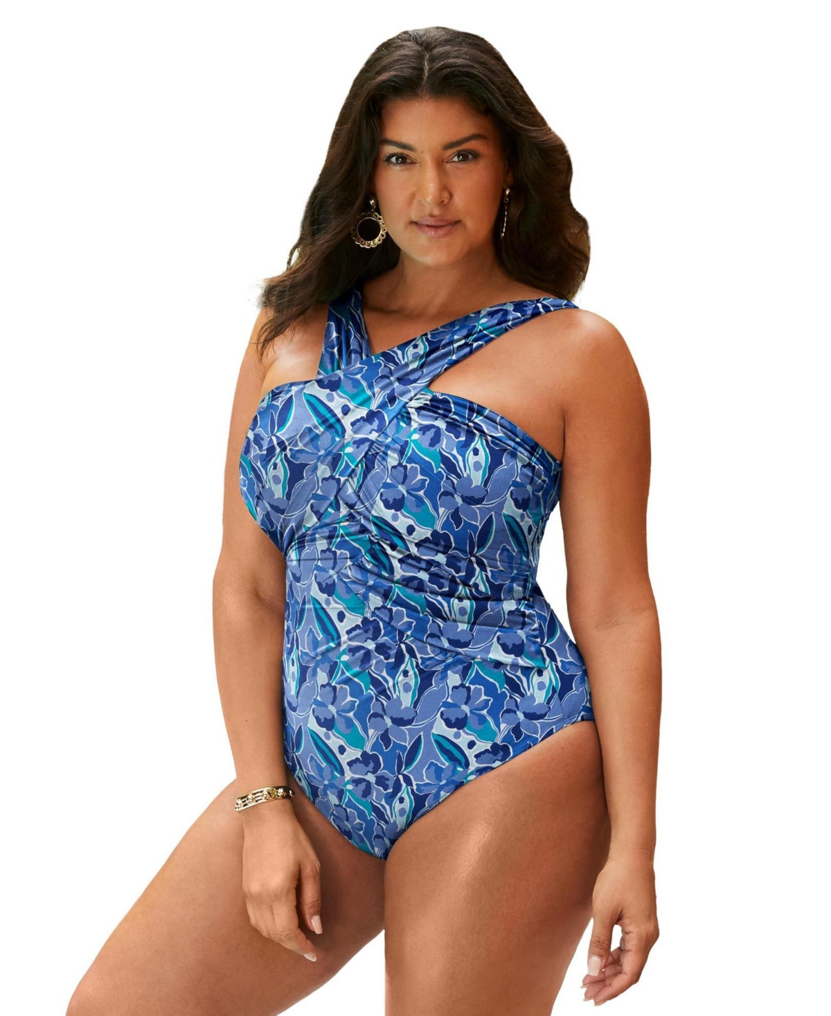 Click here for Swimsuits for All Womens High Neck Wrap One Piece... prices
