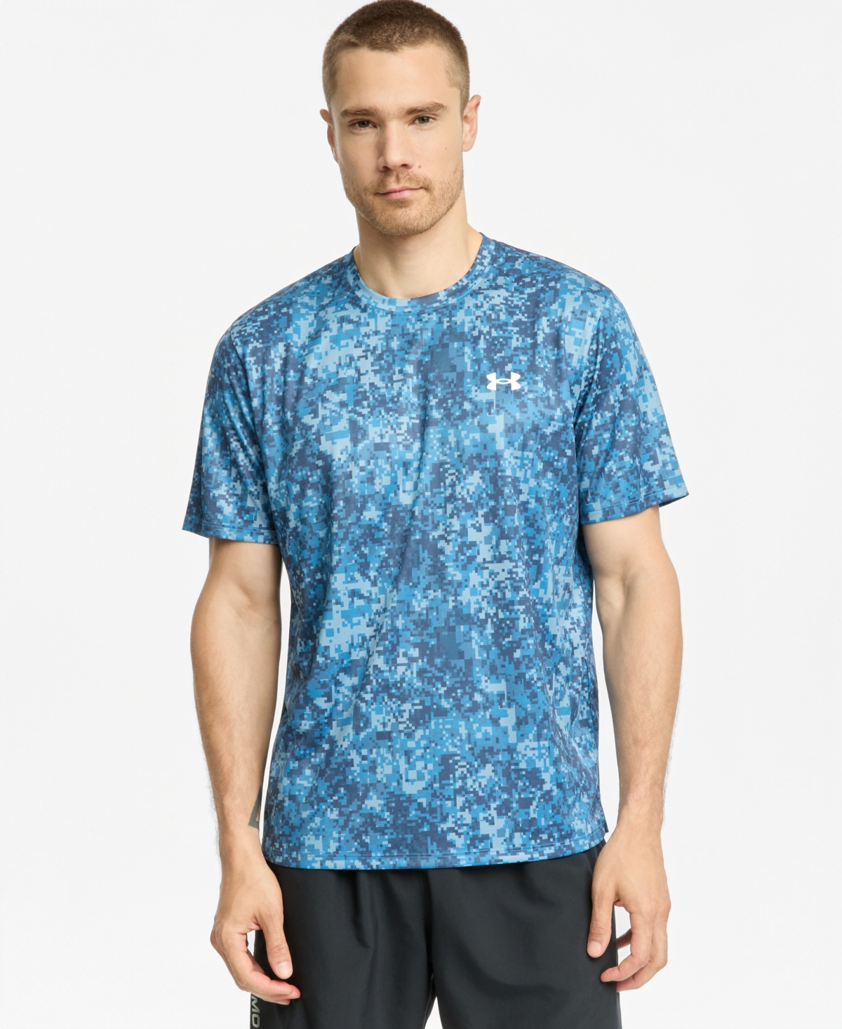 Click here for Under Armour Mens Tech Printed T-Shirt - Aegean Bl... prices