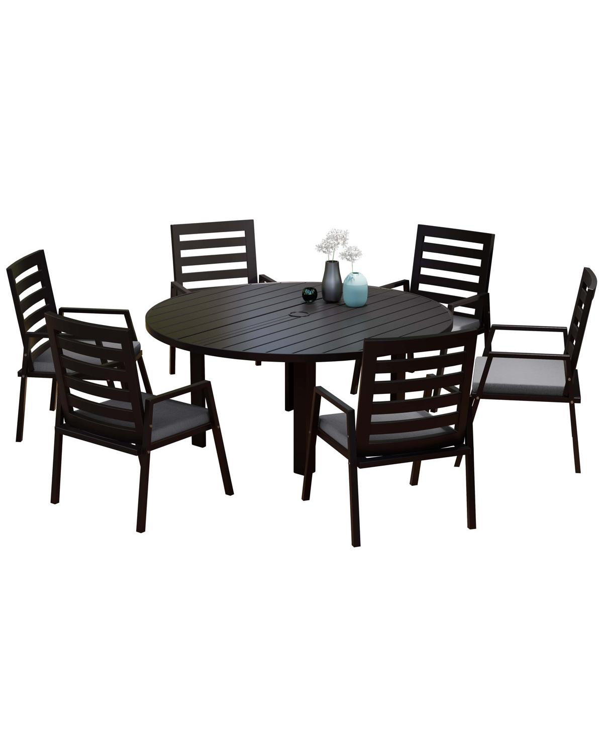 Click here for Leisuremod Chelsea 7-Piece Aluminum Outdoor Dining... prices