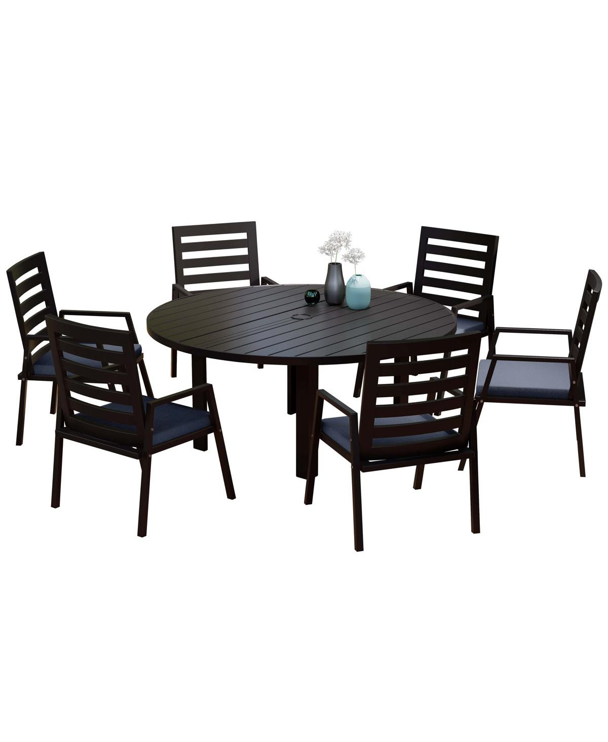 Click here for Leisuremod Chelsea 7-Piece Aluminum Outdoor Dining... prices