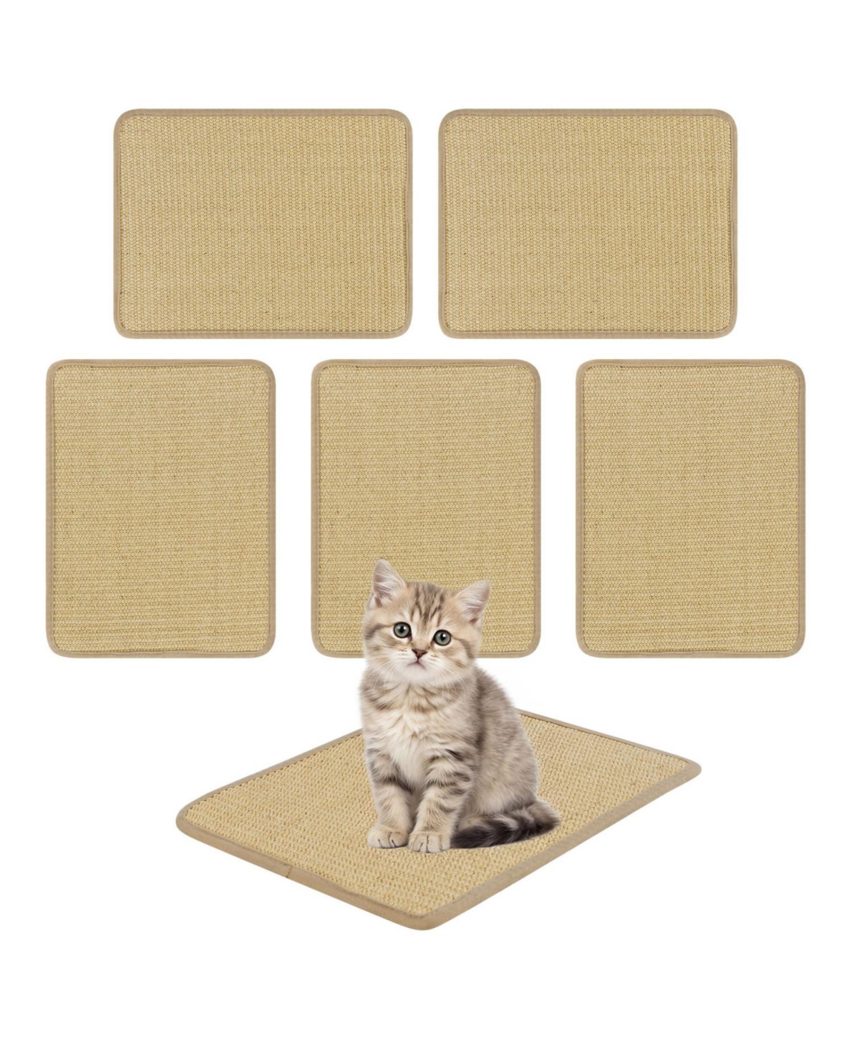 Click here for Cozito 16 x 12 in 6 Piece Cat Scratcher Mat Set wi... prices