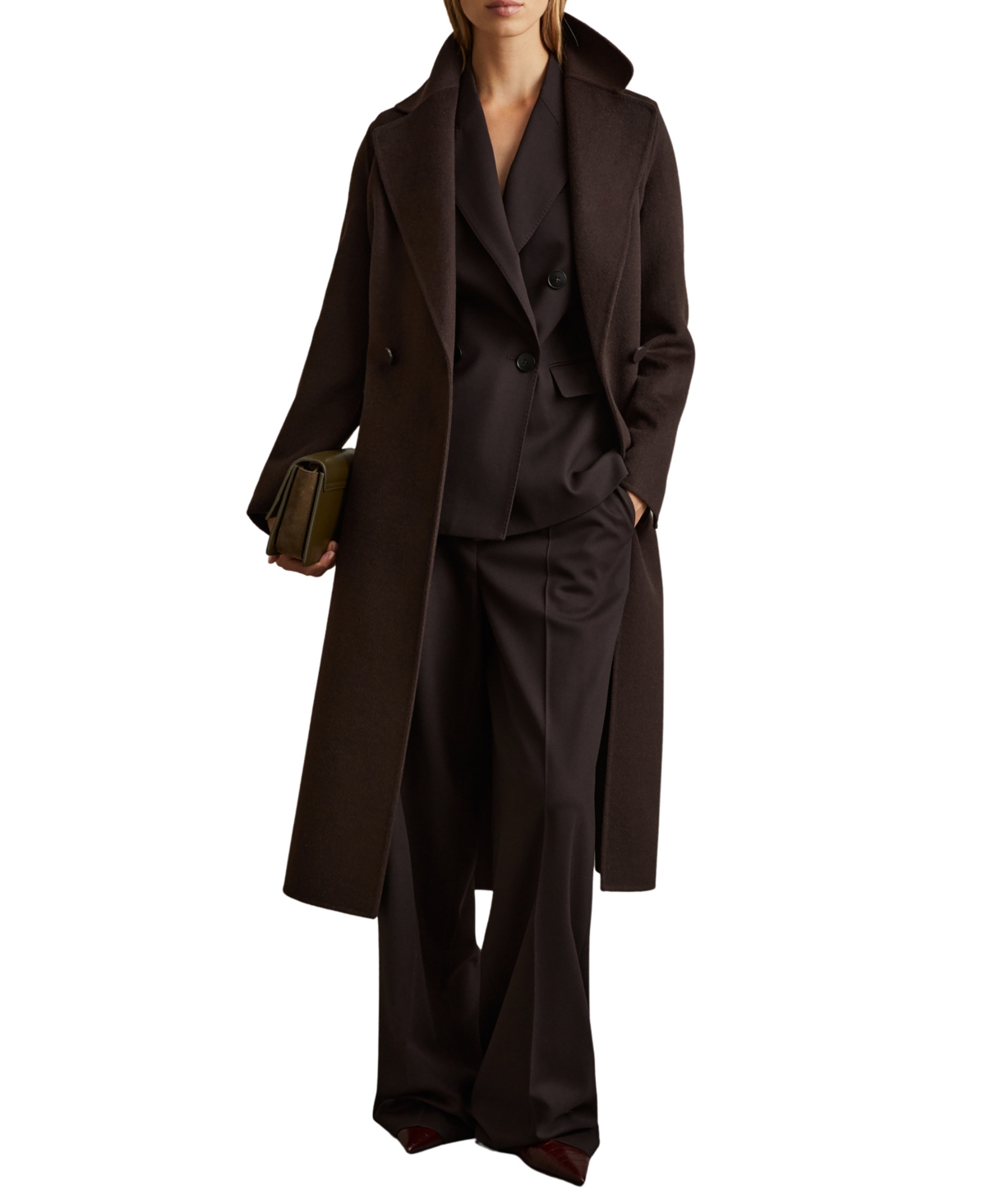 Click here for Reiss Womens Wool-Blend Double-Breasted Blindseam... prices