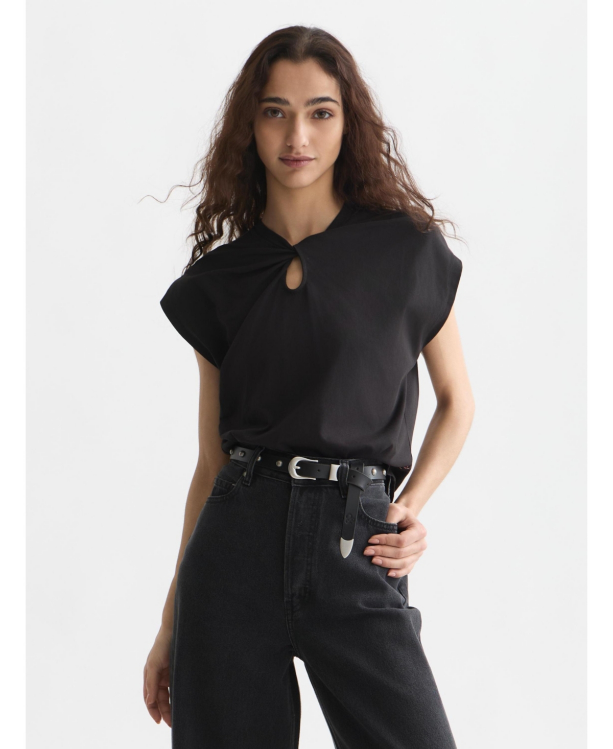 Click here for Scotch & Soda Womens Twisted Neckline Tops and Tee... prices