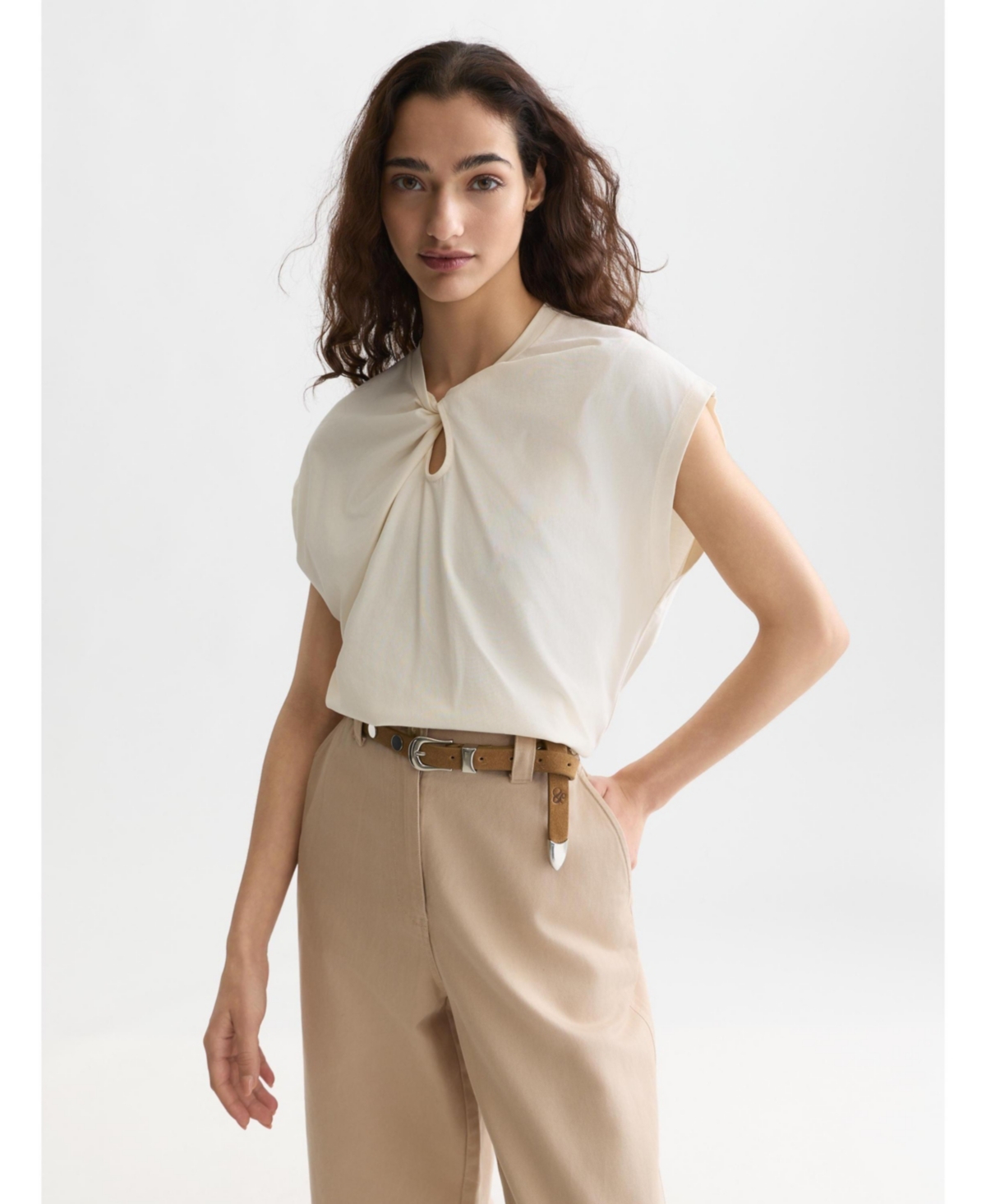 Click here for Scotch & Soda Womens Twisted Neckline Tops and Tee... prices