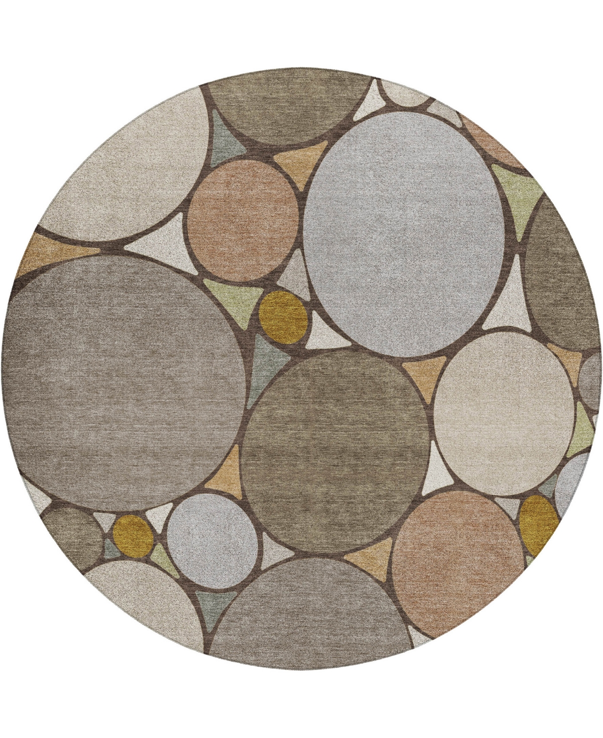 Click here for Dalyn Kenner KN1 8x8 Round Area Rug - Brown prices