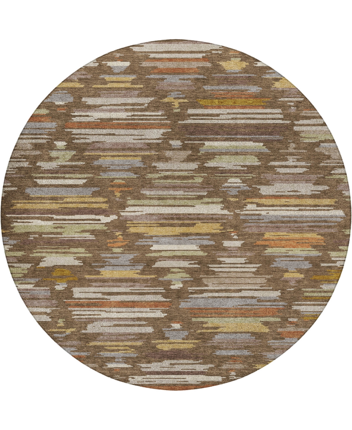 Click here for Dalyn Kenner KN2 8x8 Round Area Rug - Brown prices