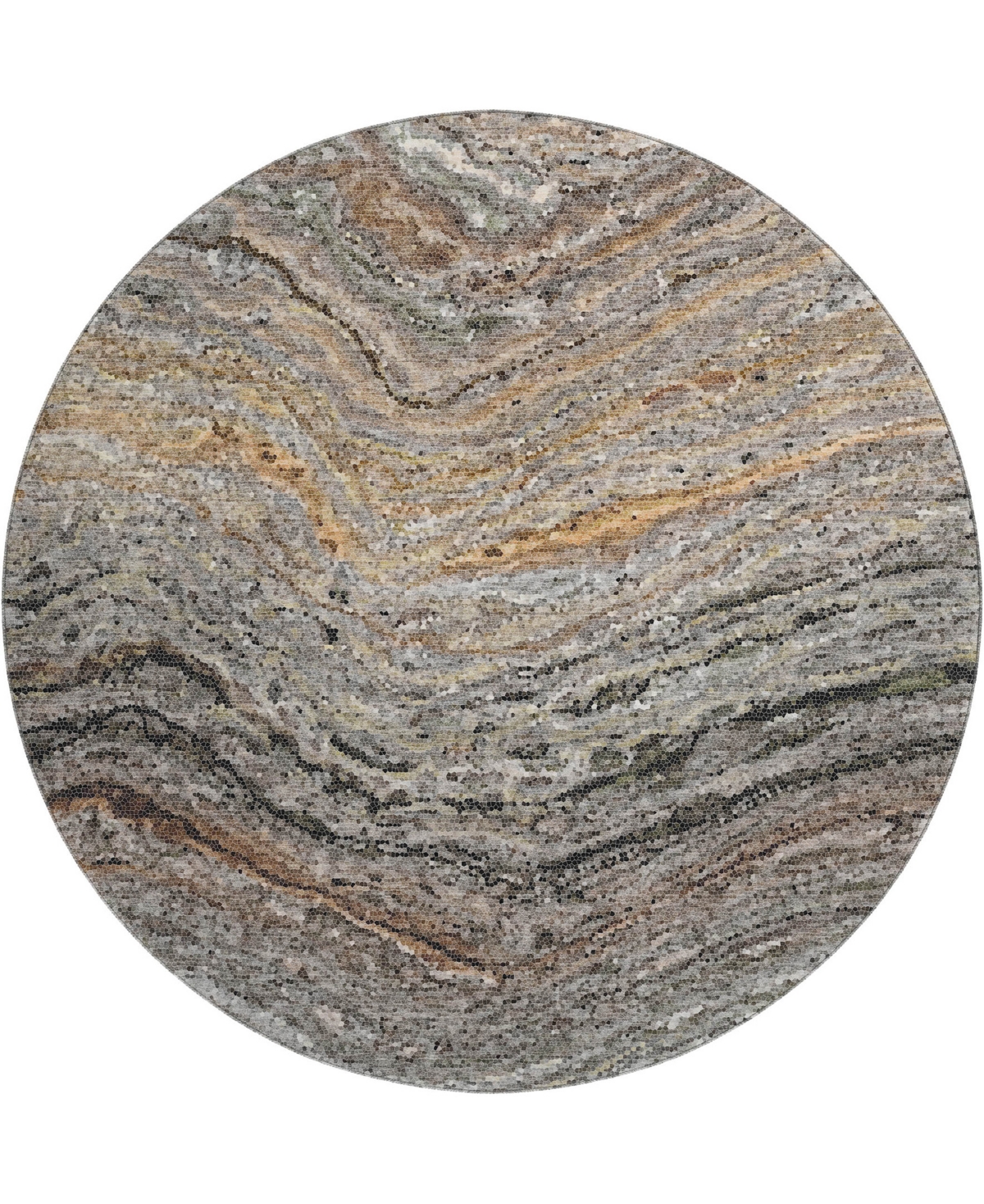 Click here for Dalyn Lumara LM3 8x8 Round Area Rug - Gray prices
