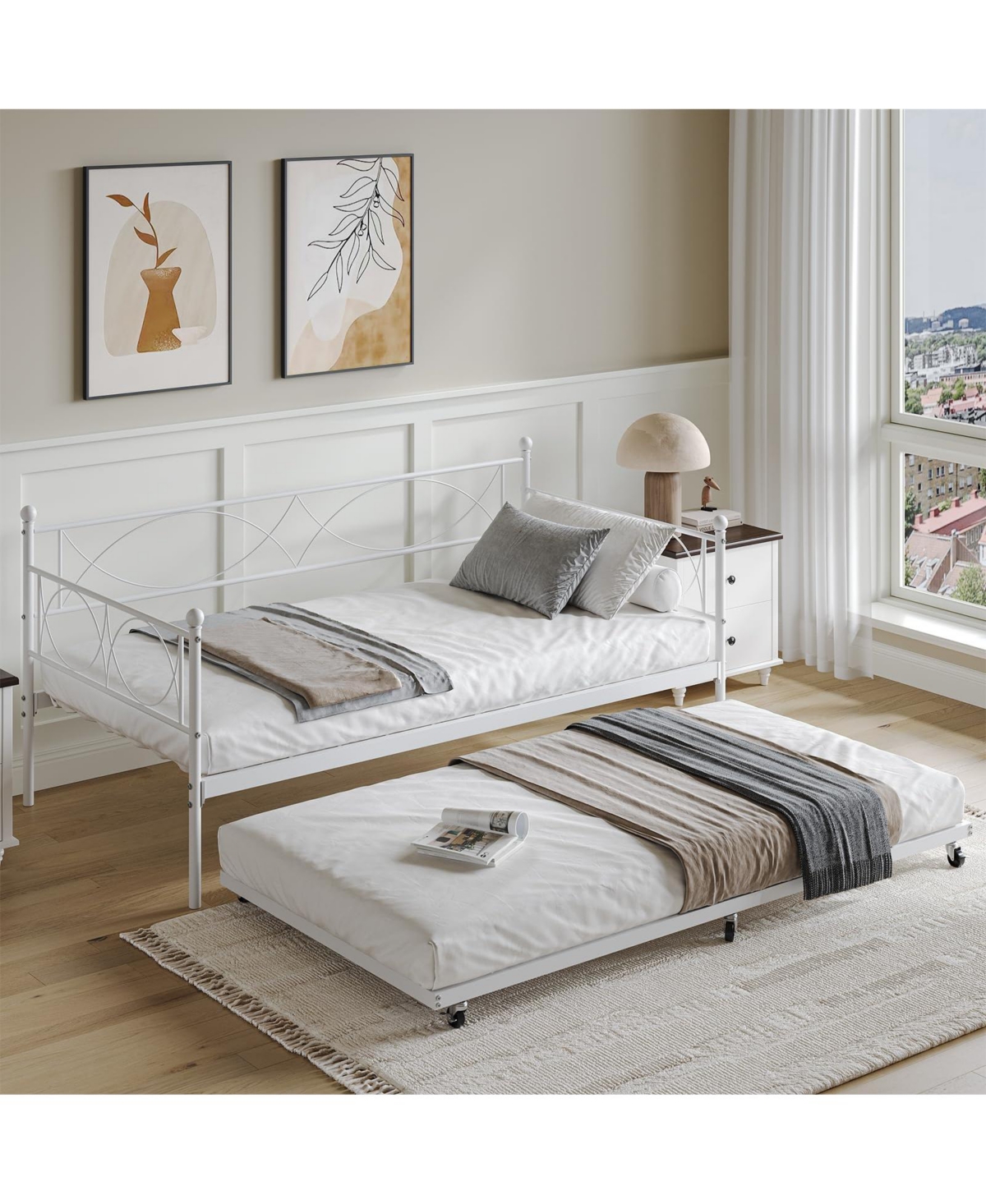 Click here for gaomon Twin Daybed with Trundle  Day Bed with Trun... prices
