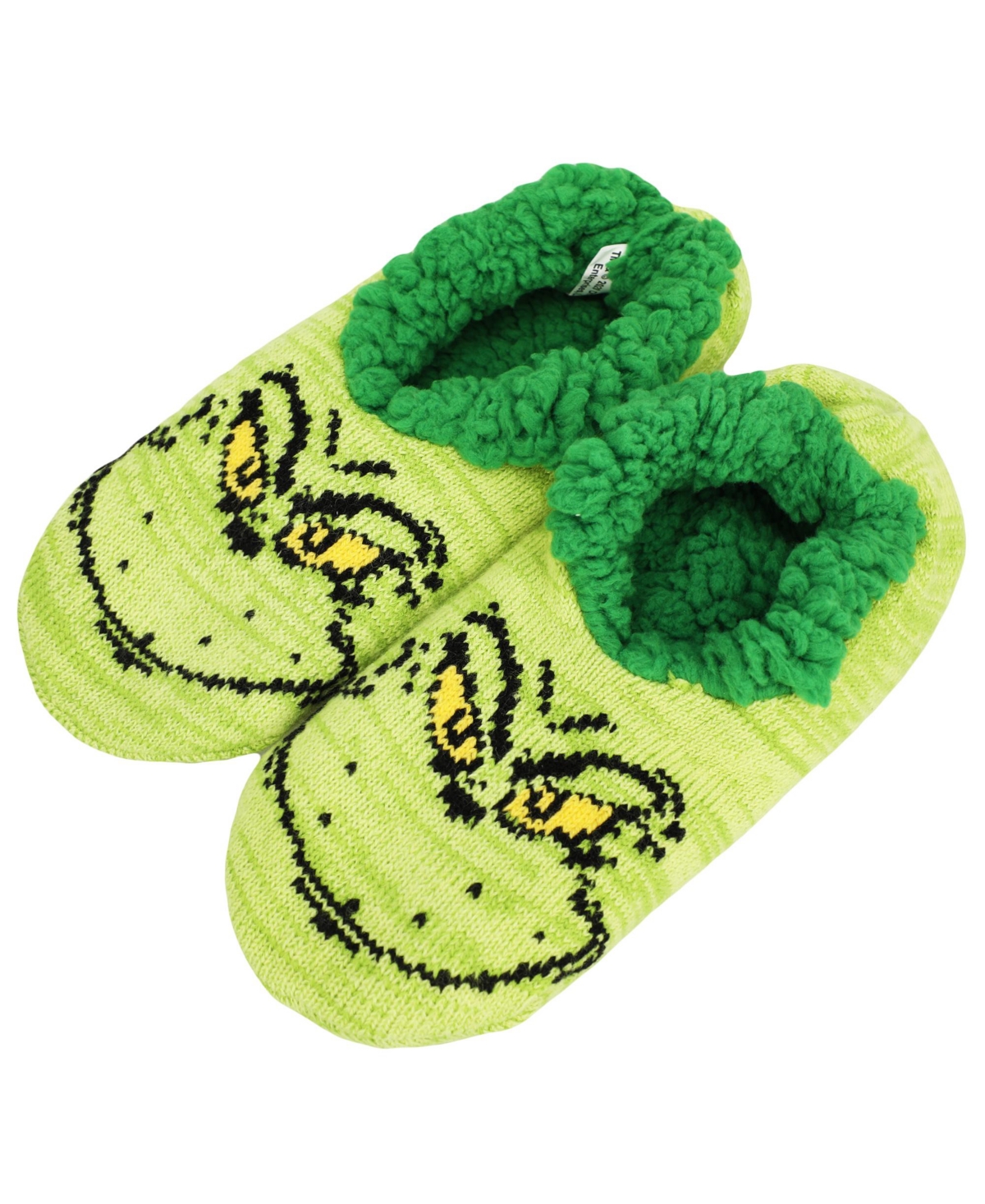 Click here for The Grinch Womens Big Face Knit Slipper Sock - Mul... prices