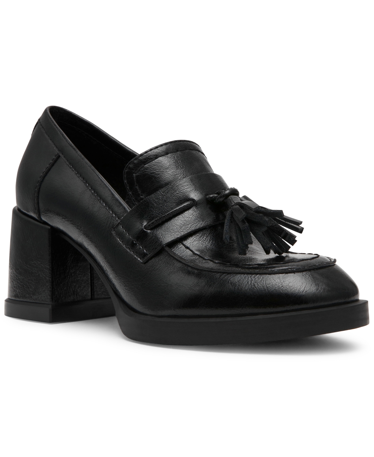 Click here for Steve Madden Womens Bettie Block Heel Tassel Loafe... prices