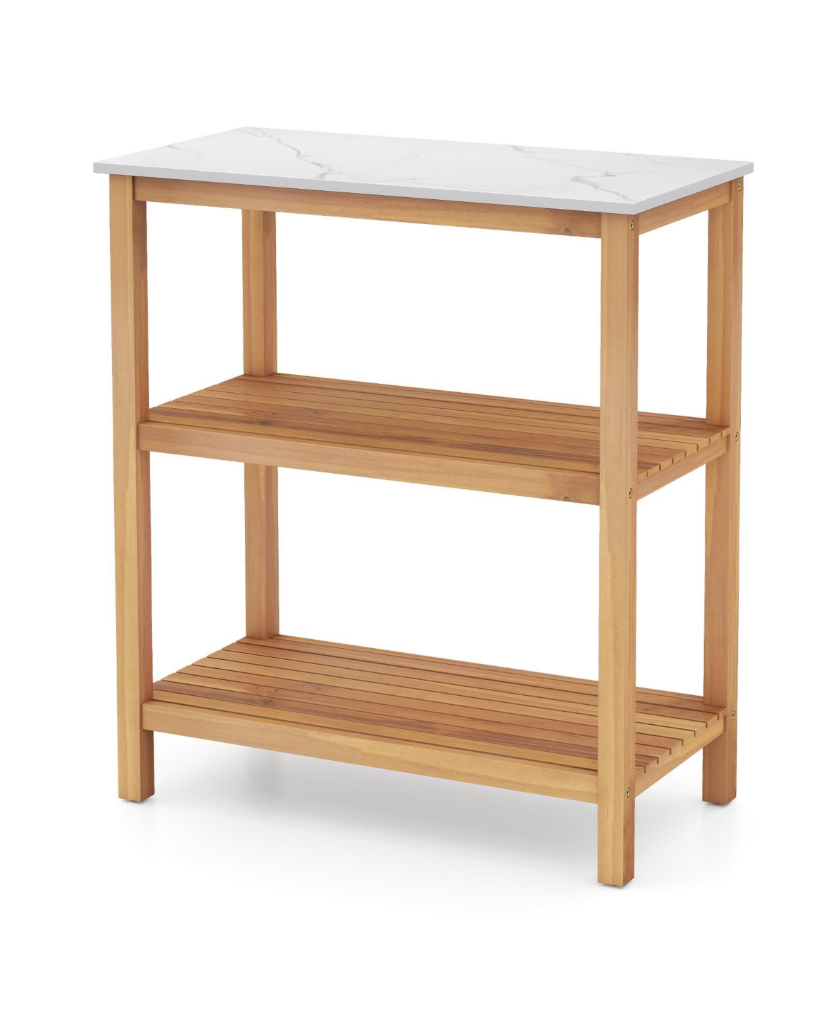 Click here for Sugift 3-Tier Garden Potting Bench Table with Marb... prices