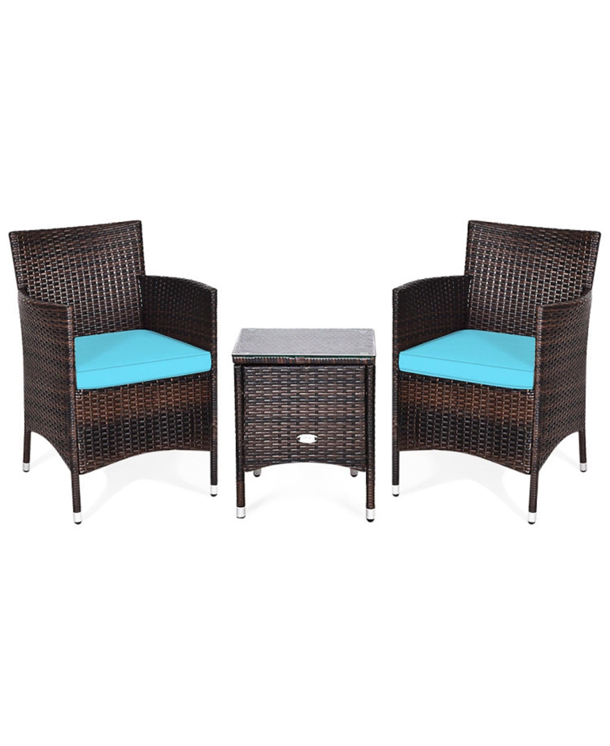 Click here for Clihome 3 Pieces Ergonomic Wicker Patio Conversati... prices