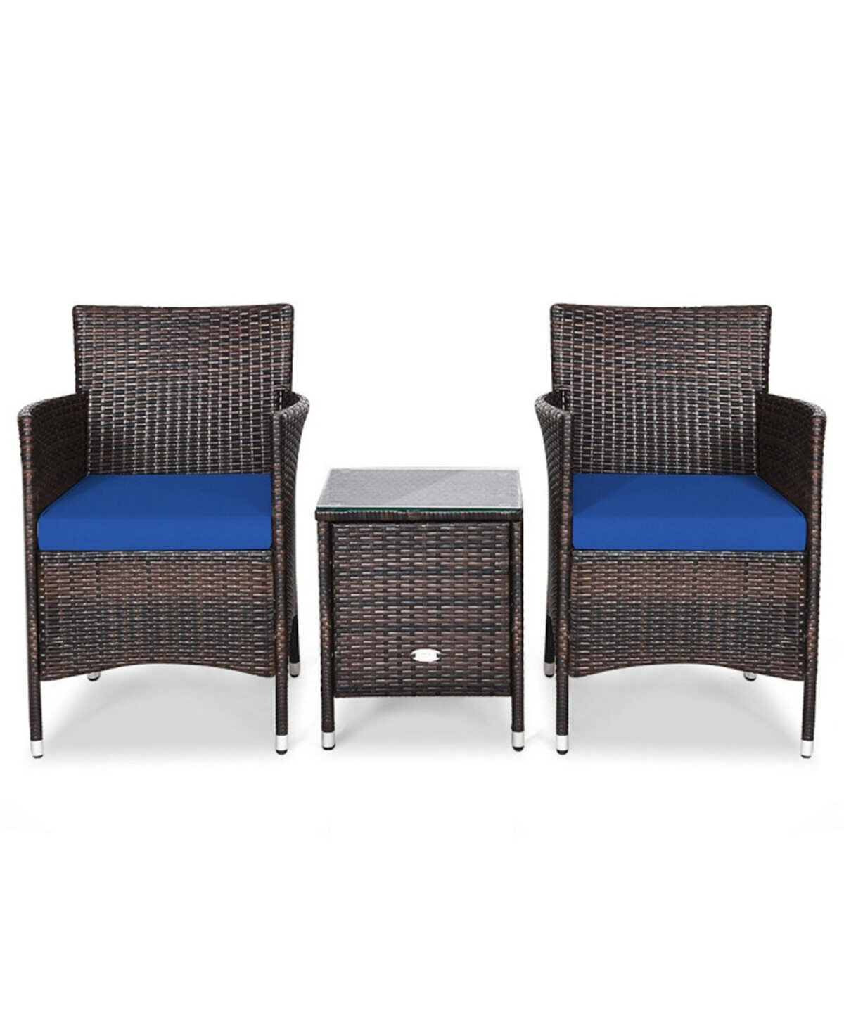 Click here for Clihome 3 Pieces Ergonomic Wicker Patio Conversati... prices